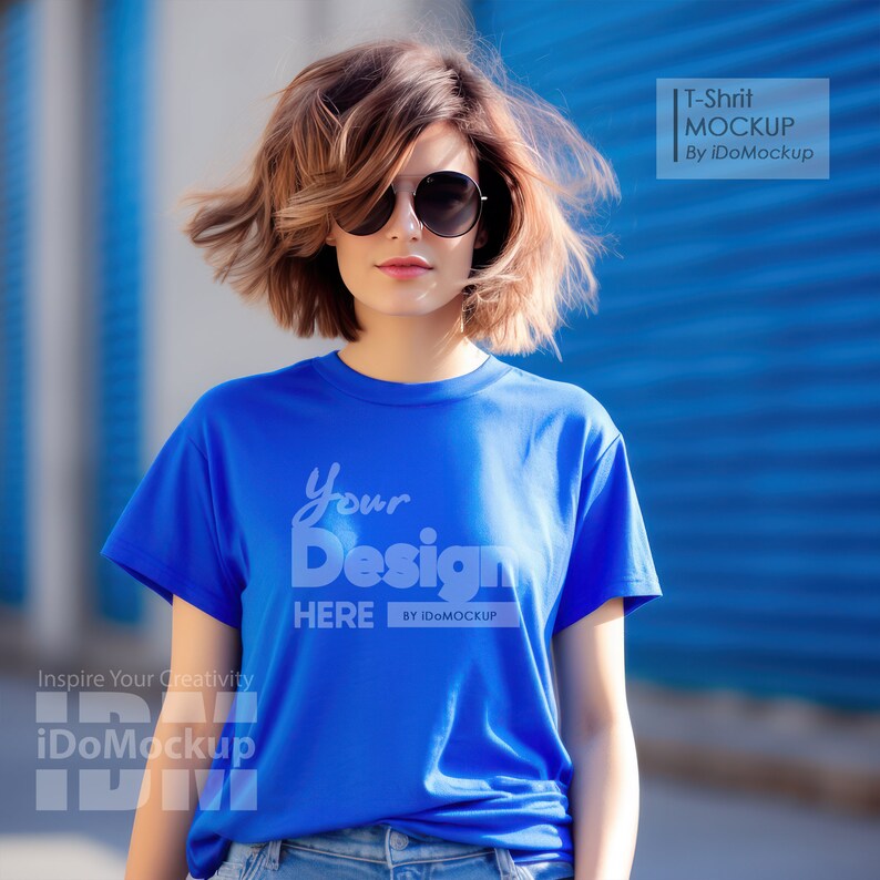 Tshirt Mockup ,true Royal Model Mockup , Bella Canvas 3001 Mockup, Man ...