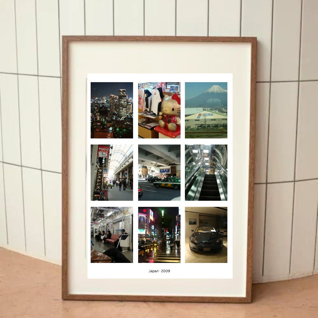 Collage Wall Print, Aesthetic, 2000's Japan, Japan, Photography, Wall Print, Y2k, Poster, Wall ...