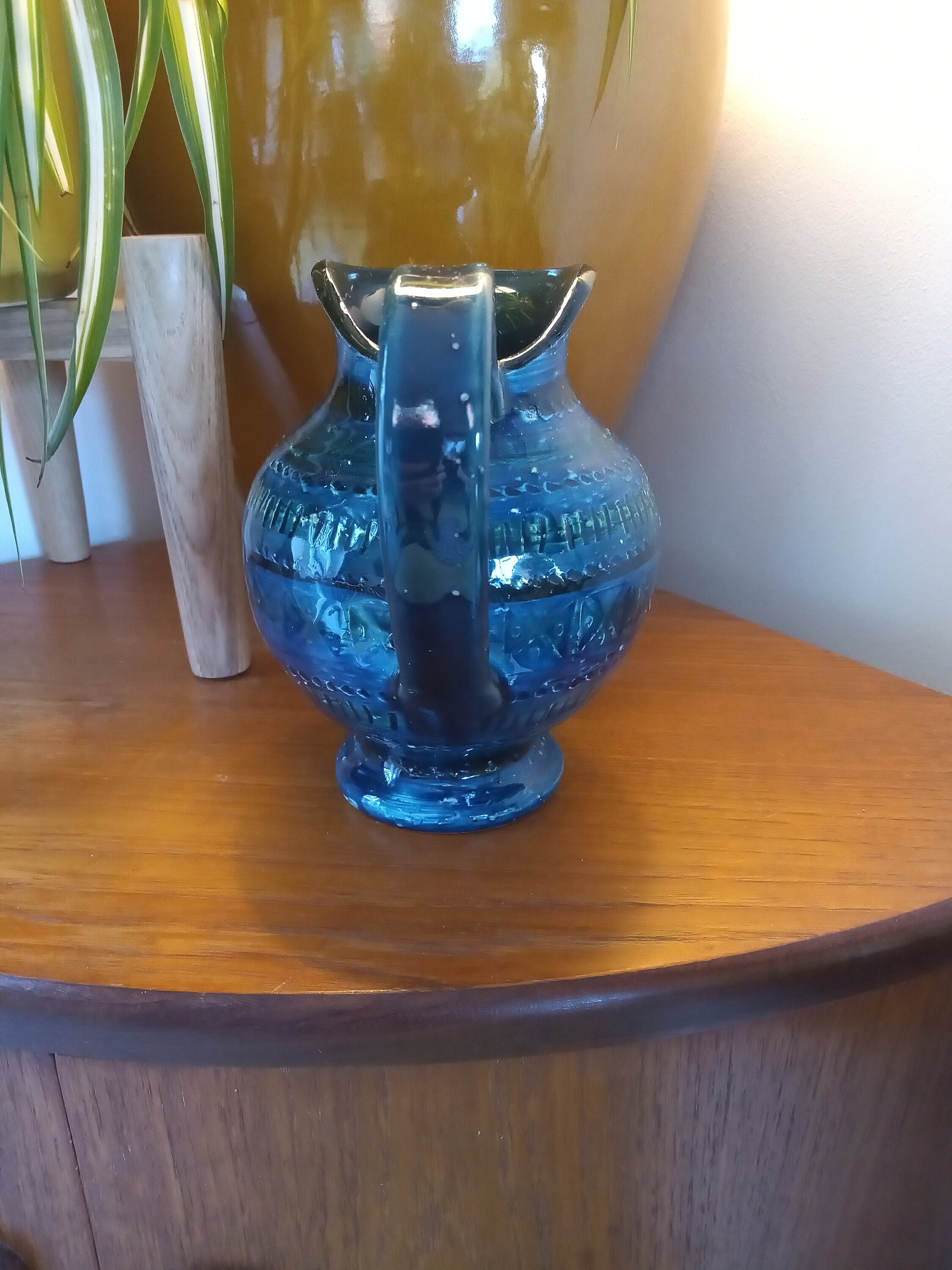 1960s Turquoise Bitossi Jug Designed by Aldo Londi - Etsy