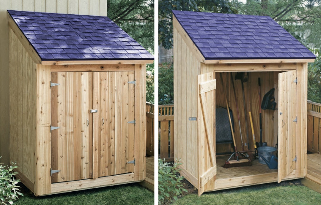 DIY Lean-to Tool Shed Plans Craft a Compact and Practical Outdoor ...