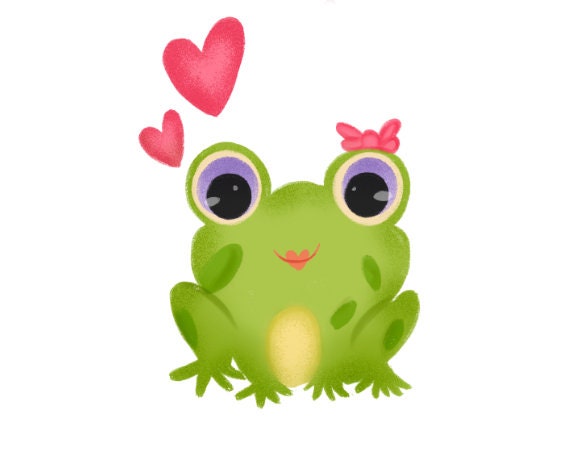 Cute Cartoon Frogs & Toads Valentines Day, Clipart Valentines Day ...