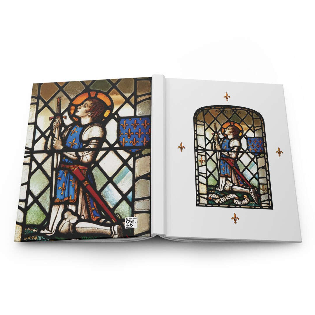 Saint Joan of Arc Stained Glass Notebook - Etsy