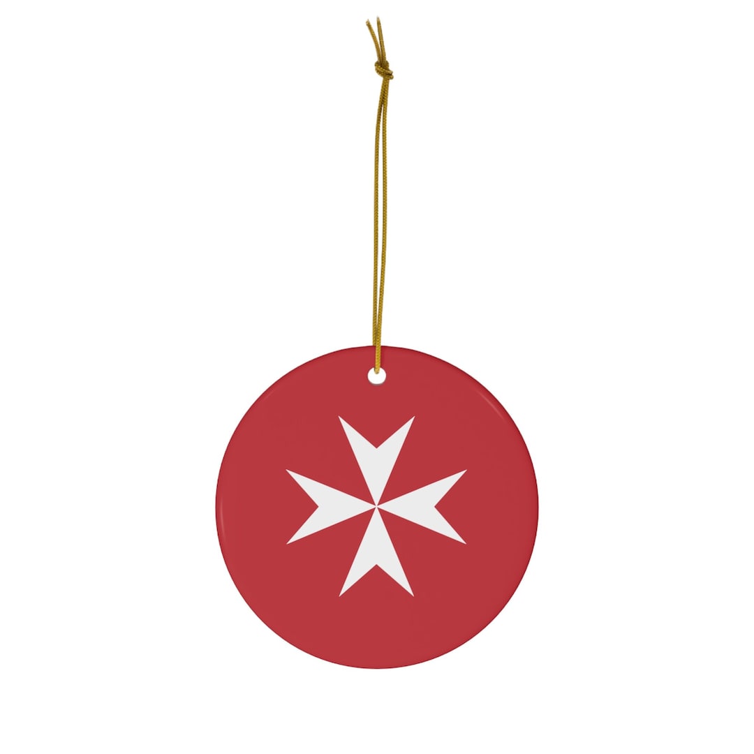 Maltese Cross Christmas Ornament - Etsy