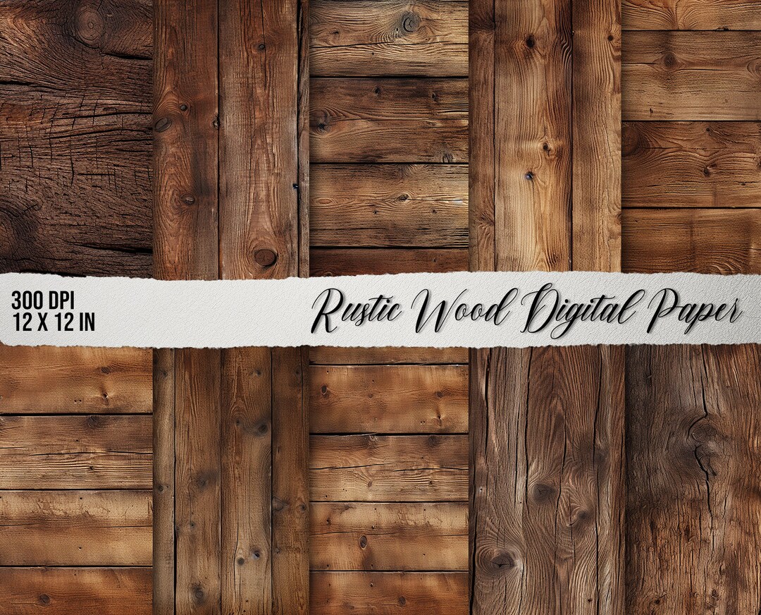 Rustic Wood Digital Paper Rustic Wood Texture Distressed Wood PNG ...