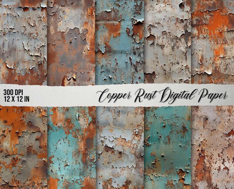 Rust Digital Paper | Rusted Digital Texture | Rust Texture PNG ...