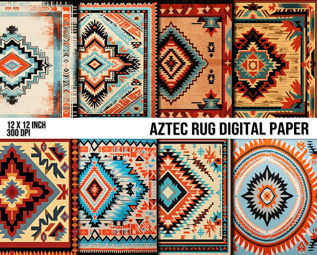 Traditional Navajo Pattern Digital Paper Bundle | Sublimation Design ...