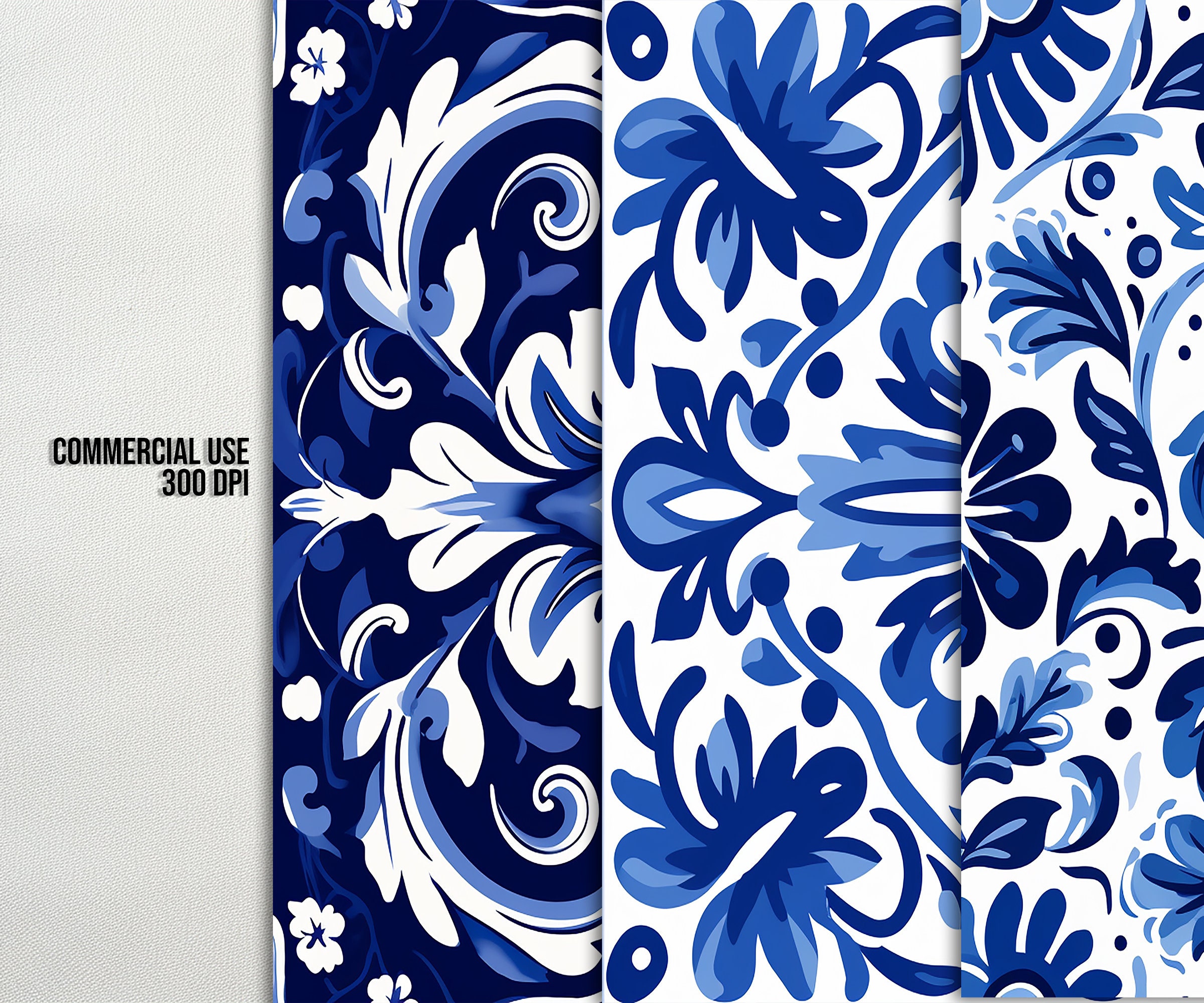 Talavera Inspired Tile | Seamless Digital Paper | 8 Designs | Mexican ...