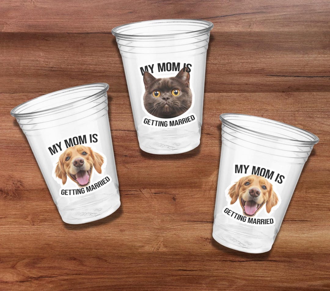 Personalized Face Custom Plastic Party Cups | Personalized Birthday ...