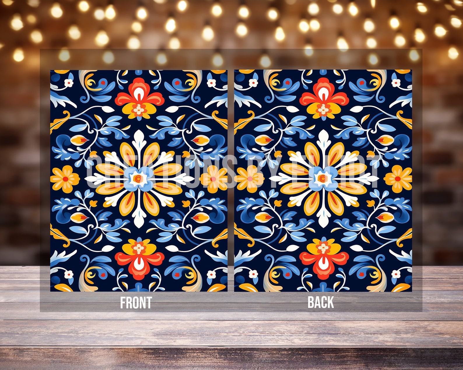 Talavera Print Spiral Journal Sublimation | Mexican Floral | Talavera ...