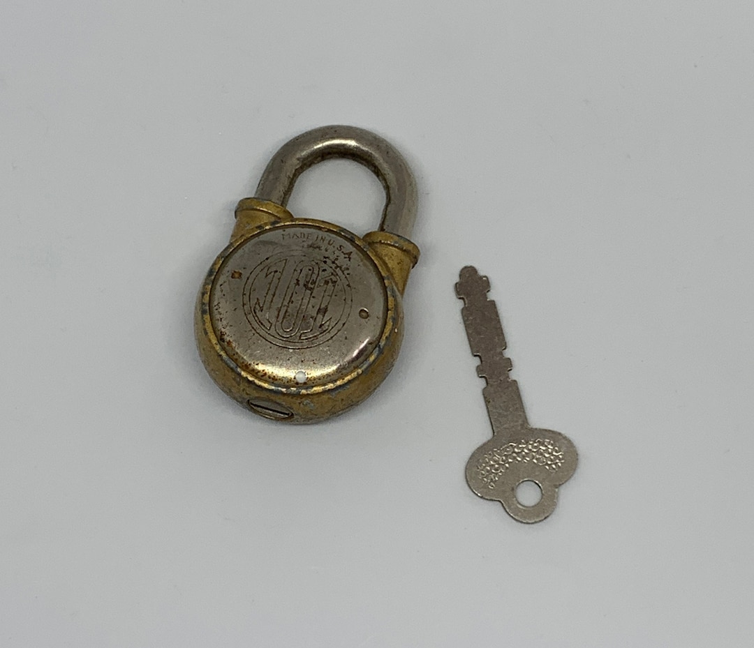 Vintage 101 Padlock With Skeleton Key, Made in USA Old Working Locks - Etsy