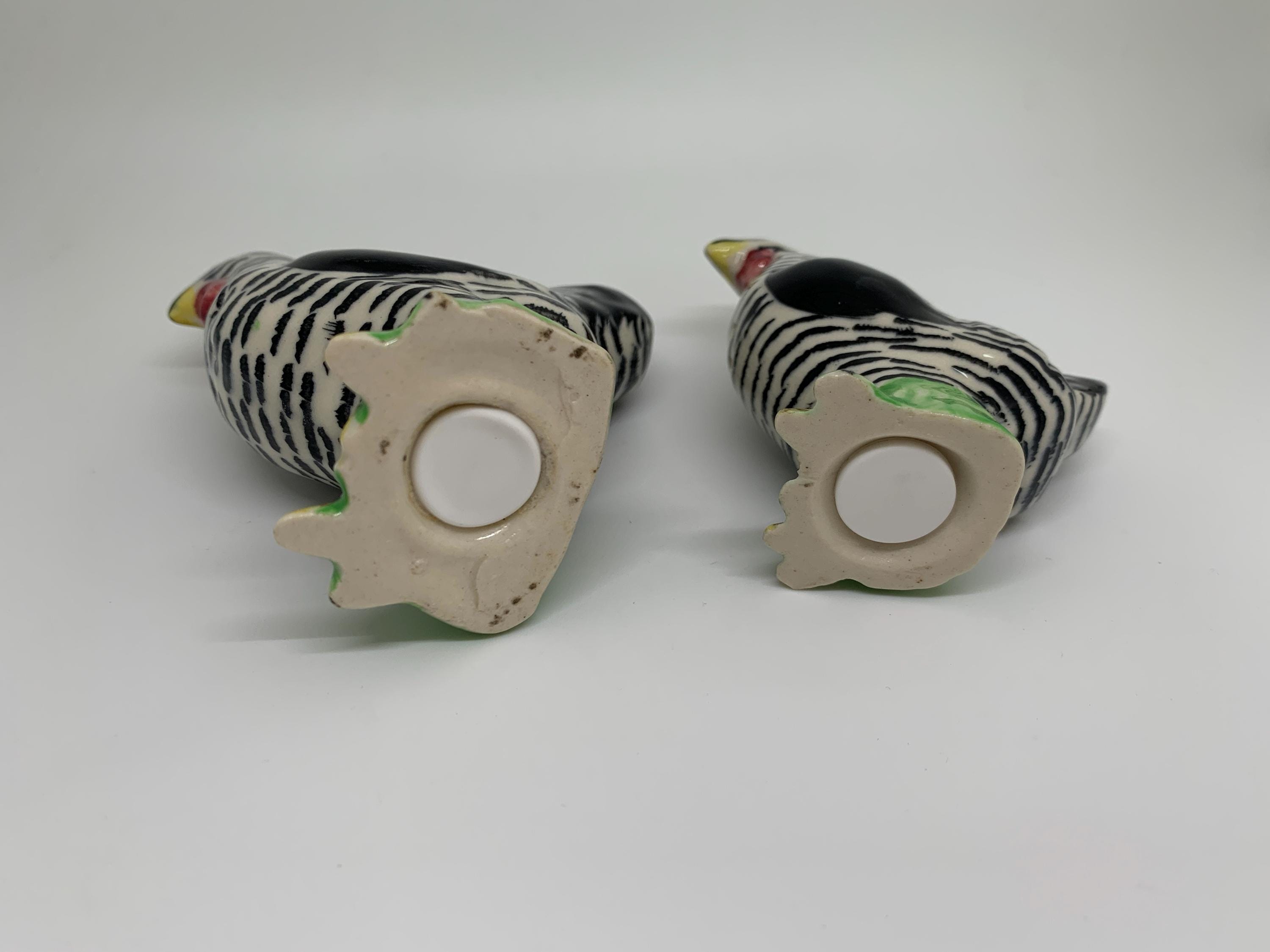 Vintage Blue Ridge Pottery Rooster and Hen Salt and Pepper Shakers ...