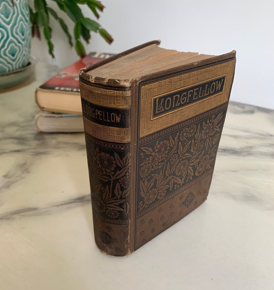 Small Antique 1882 "the Poetic Works" of Henry Wadsworth Longfellow ...
