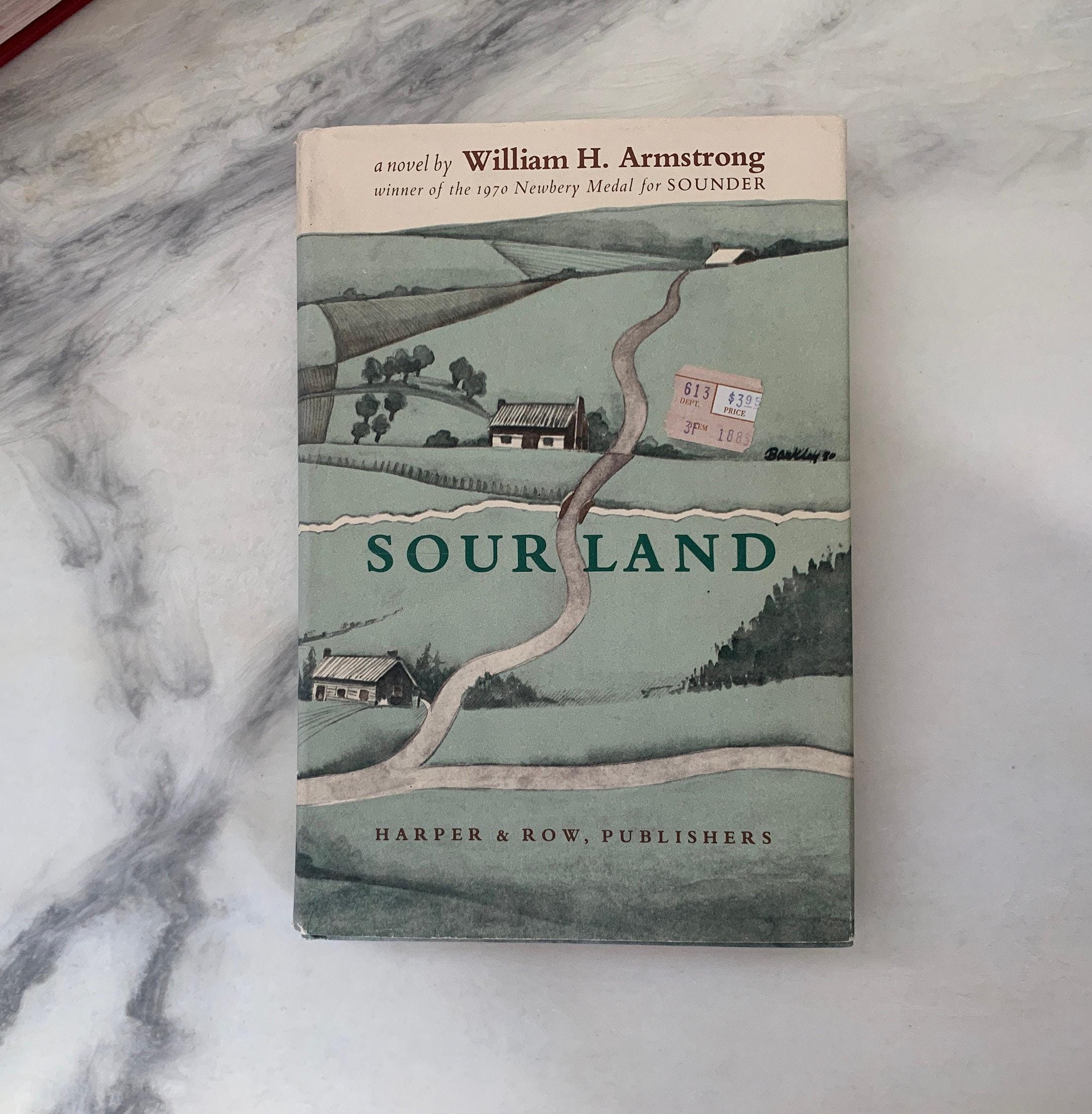 Signed by William H. Armstrong Sour Land, Copyrighted 1971 | Harper and ...
