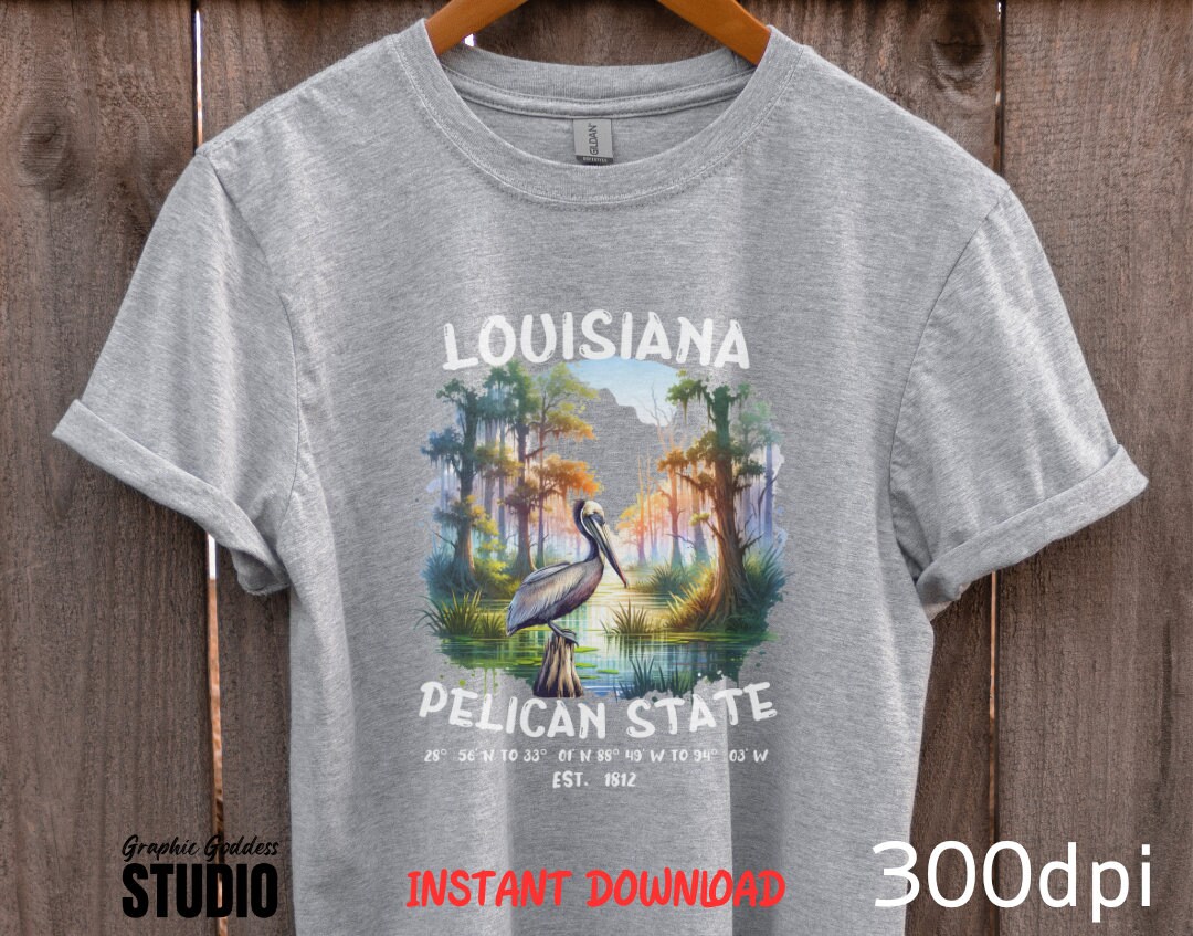 Louisiana Pelican State Clipart Louisiana Pelican PNG Design Pelican ...