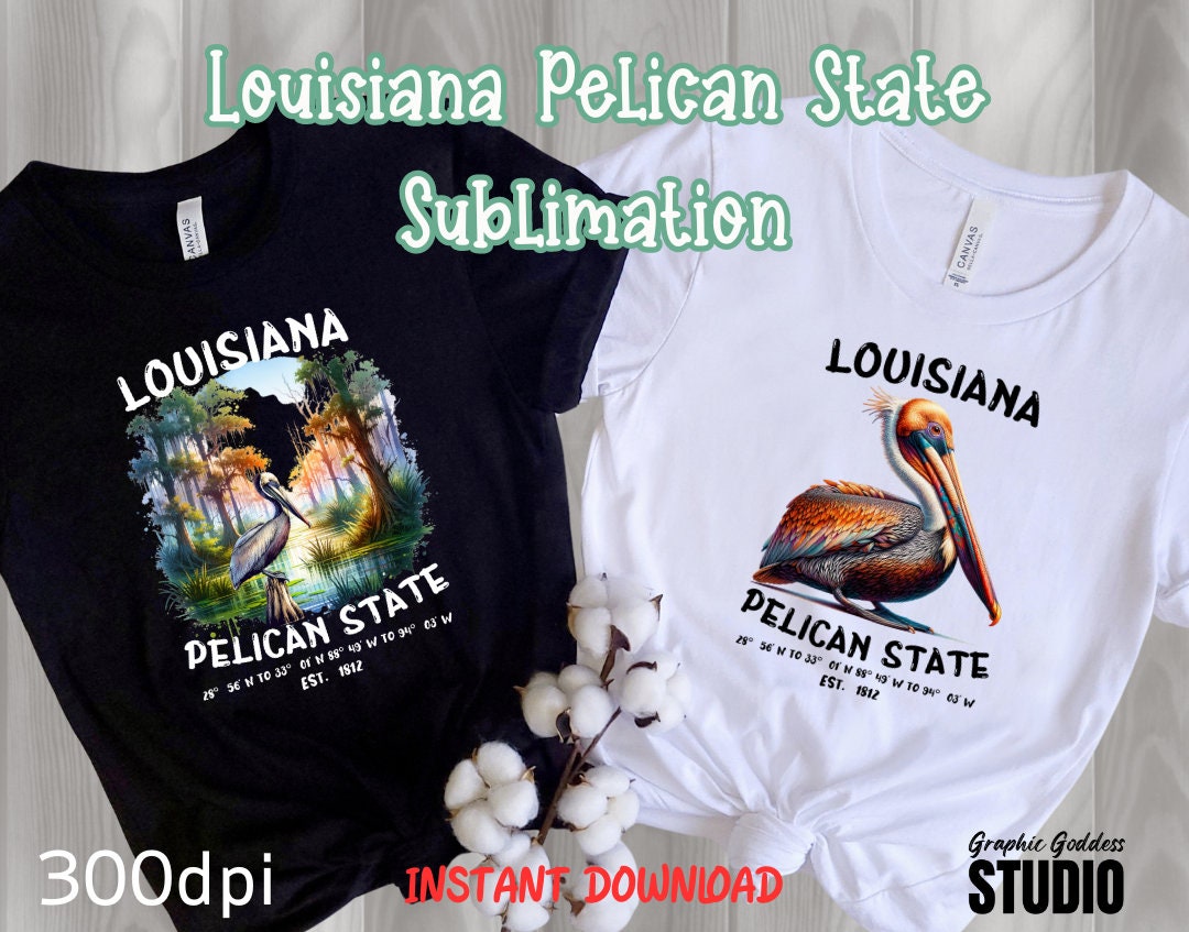 Louisiana Pelican State Clipart Louisiana Pelican PNG Design Pelican ...