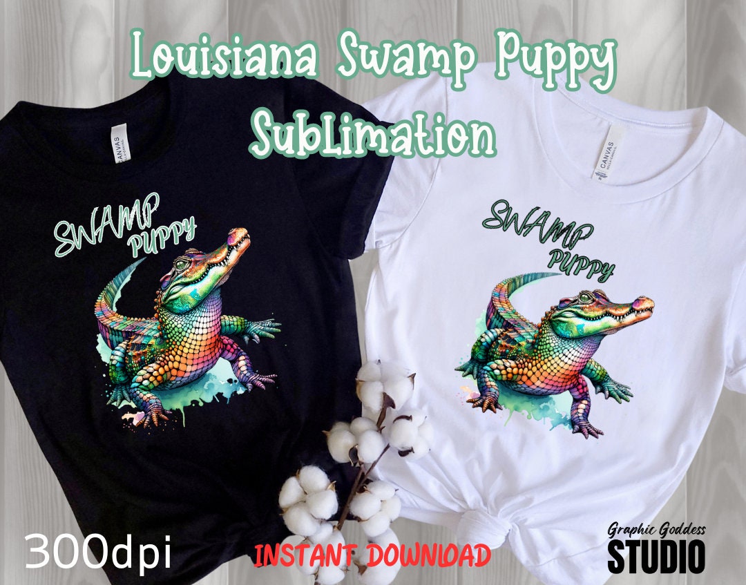 Louisiana Clipart | Louisiana Swamp Alligator PNG Design | Alligator ...