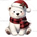 Christmas Bear PNG, Polar Bear PNG , Cute Bear PNG, Bear Png, Christmas ...