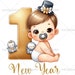 Baby's First New Year PNG, Baby's 1st New Year PNG, My 1st New Year PNG ...