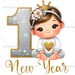 Baby's First New Year PNG, Baby's 1st New Year PNG, My 1st New Year PNG ...