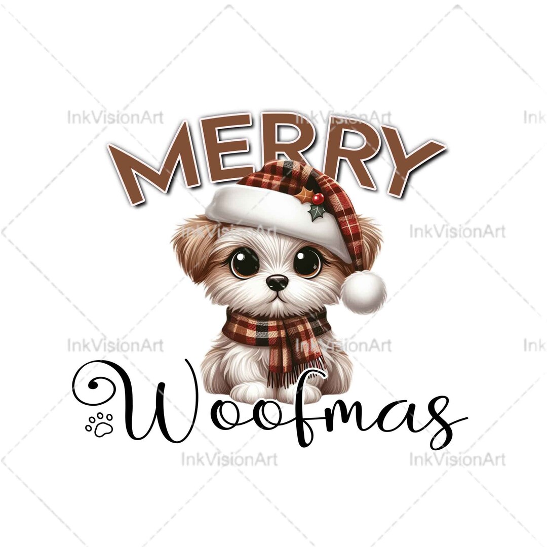 Merry Woofmas PNG , Christmas PNG, Dog PNG, Merry Woofmas Svg ...