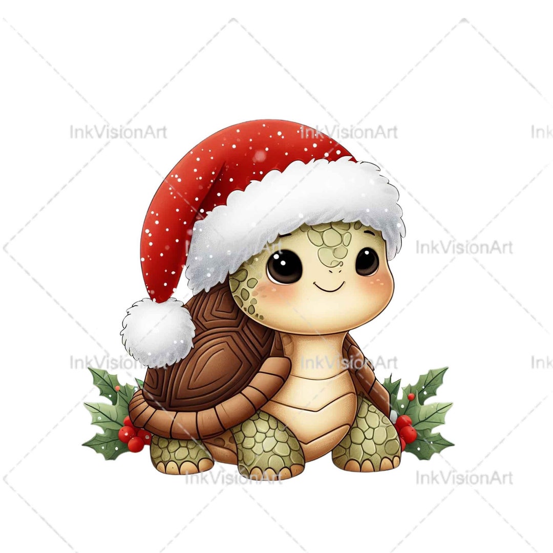 Cute Christmas Turtle PNG , Christmas Turtle PNG, Christmas PNG, Turtle ...