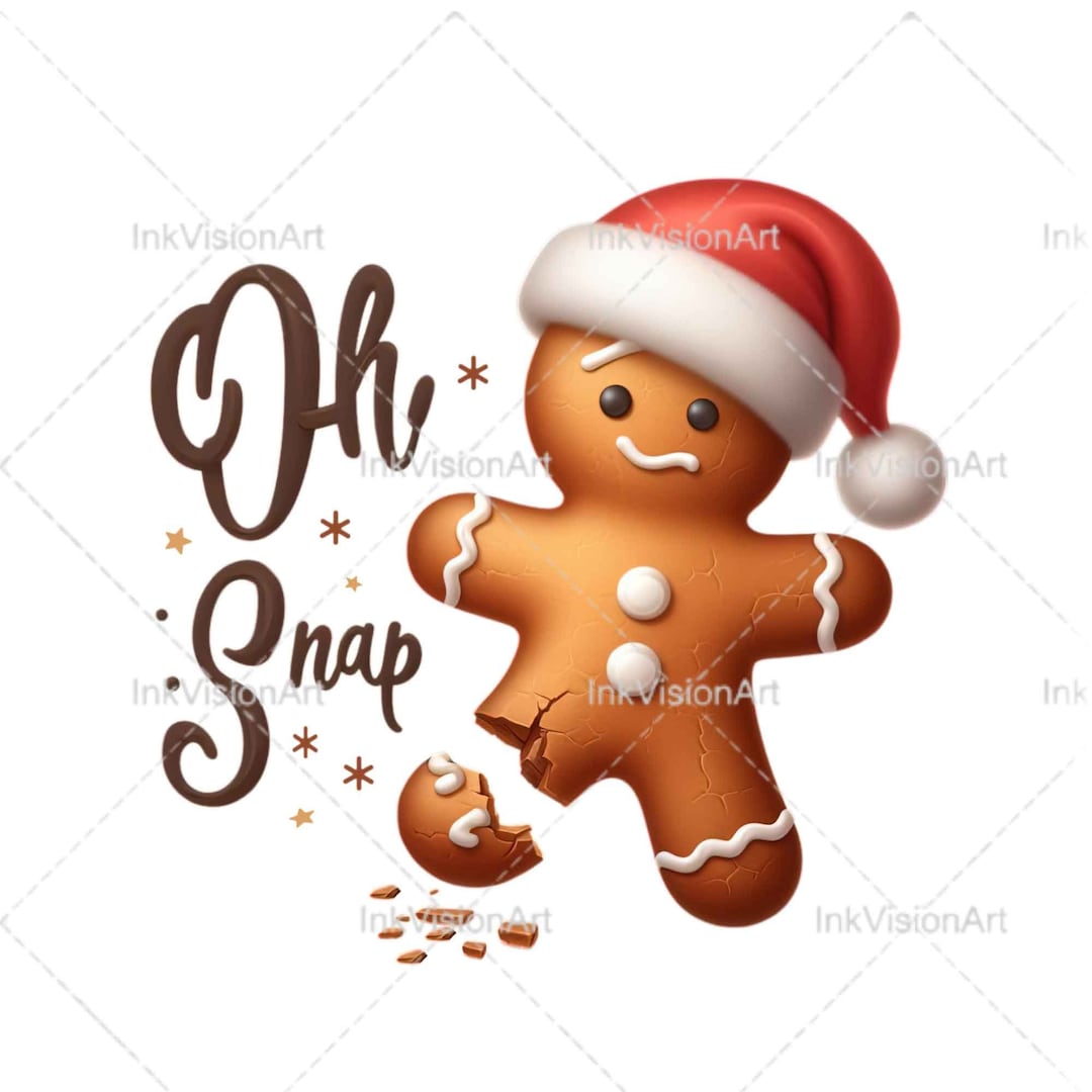 Oh Snap Gingerbread PNG , Gingerbread PNG, Christmas PNG, Oh Snap Png ...