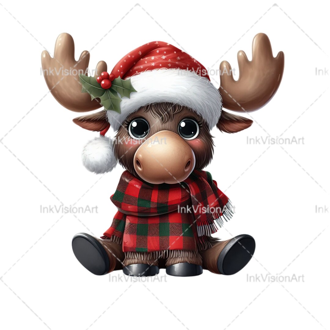Christmas Moose PNG, Moose PNG, Christmas PNG, Christmas Moose Svg ...
