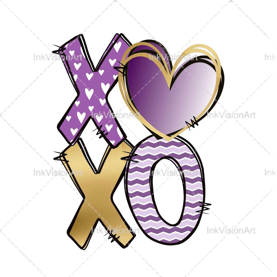Valentines XOXO Png, Valentines PNG, Retro Valentine Png, Valentine's ...