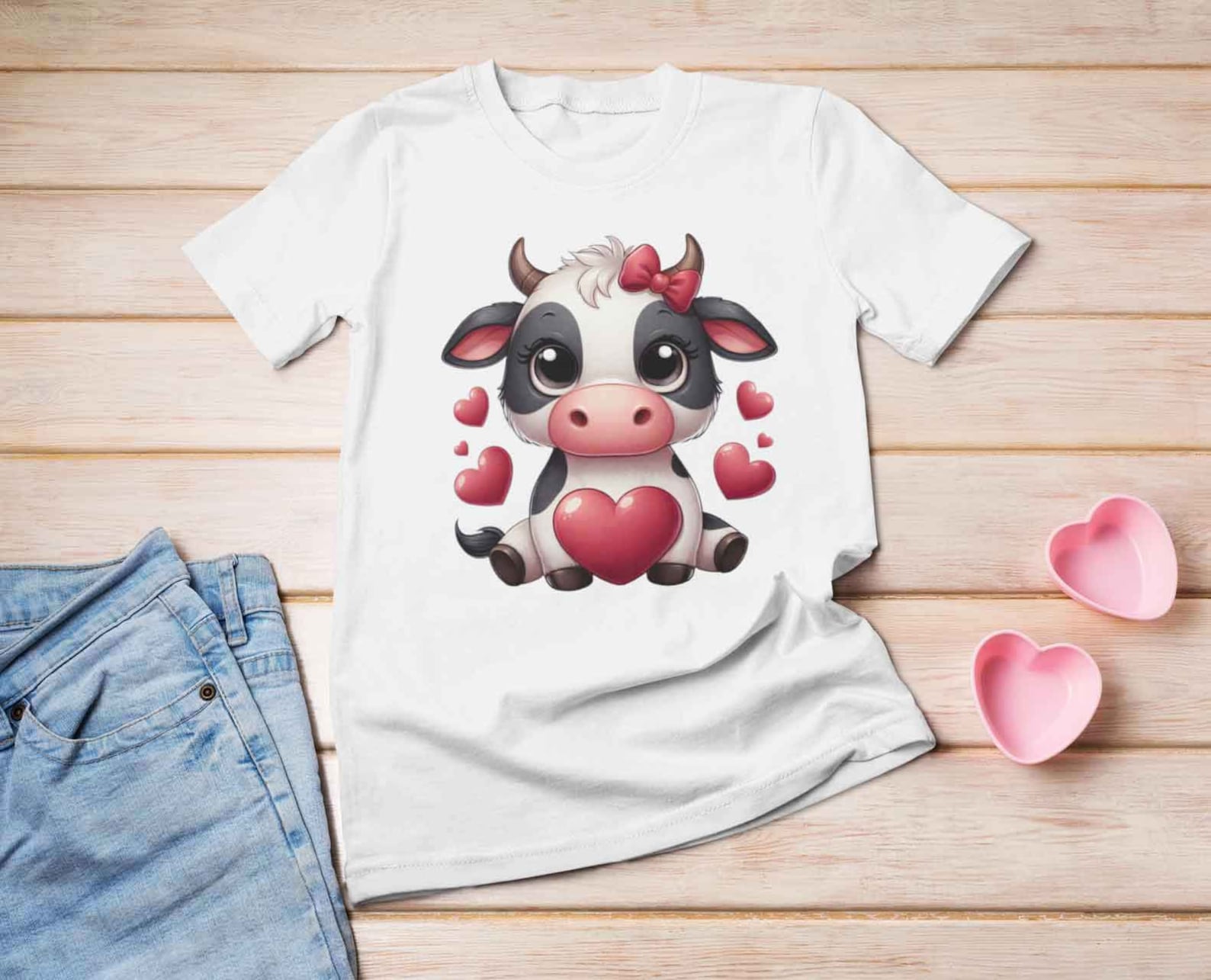 Valentine Cow PNG, Cute Cow PNG, Valentine PNG, Valentine Cow Svg, Cute ...