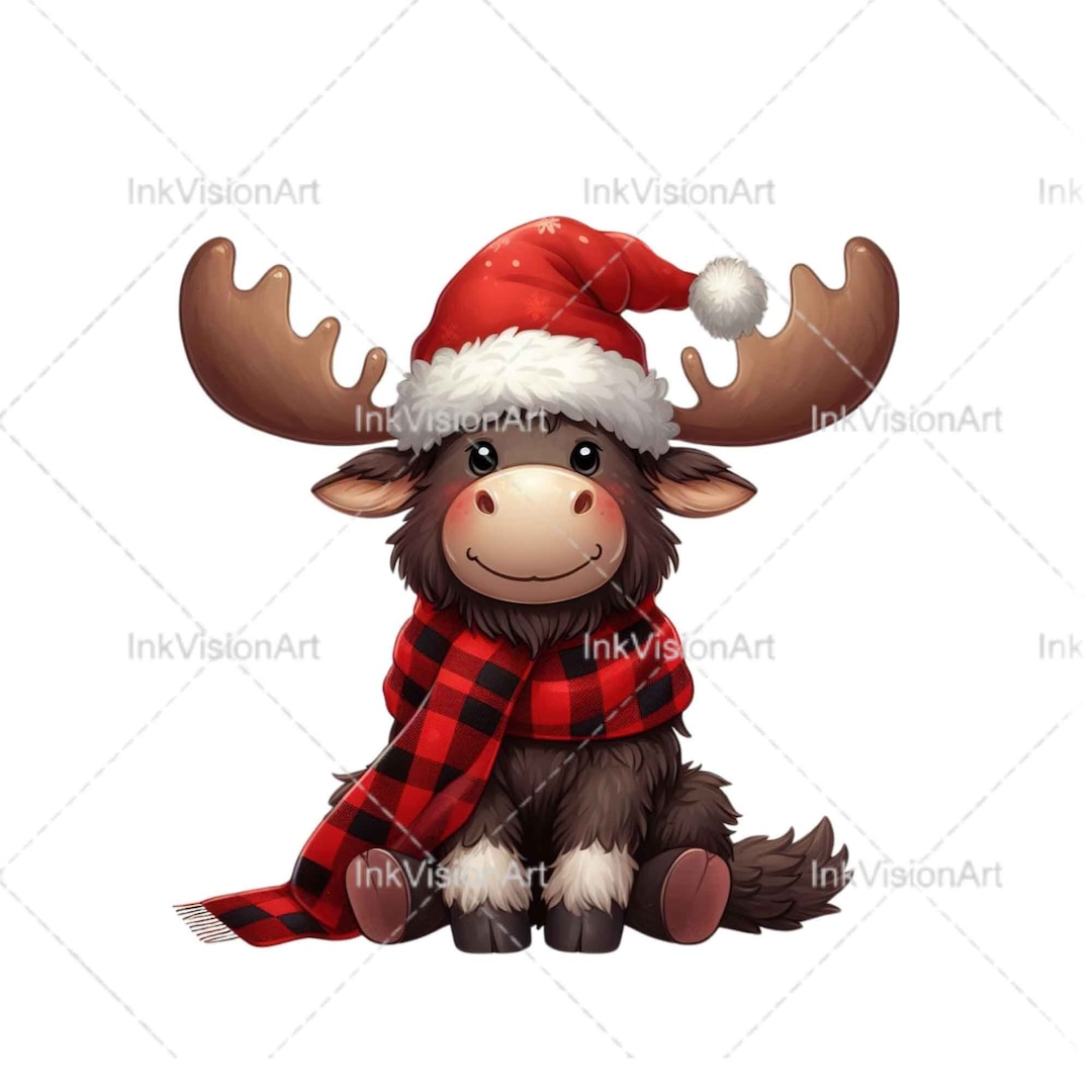 Christmas Moose PNG, Moose PNG, Christmas PNG, Christmas Moose Svg ...