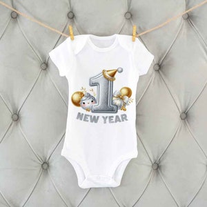 Baby's First New Year PNG, Baby's 1st New Year PNG, My 1st New Year PNG ...
