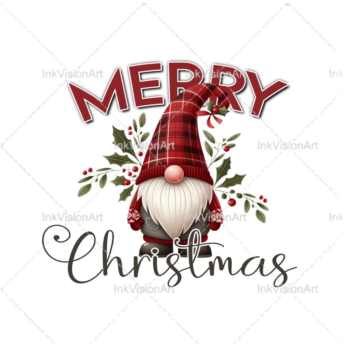 Merry Christmas Gnome PNG, Christmas Gnome PNG, Gnome PNG, Merry ...