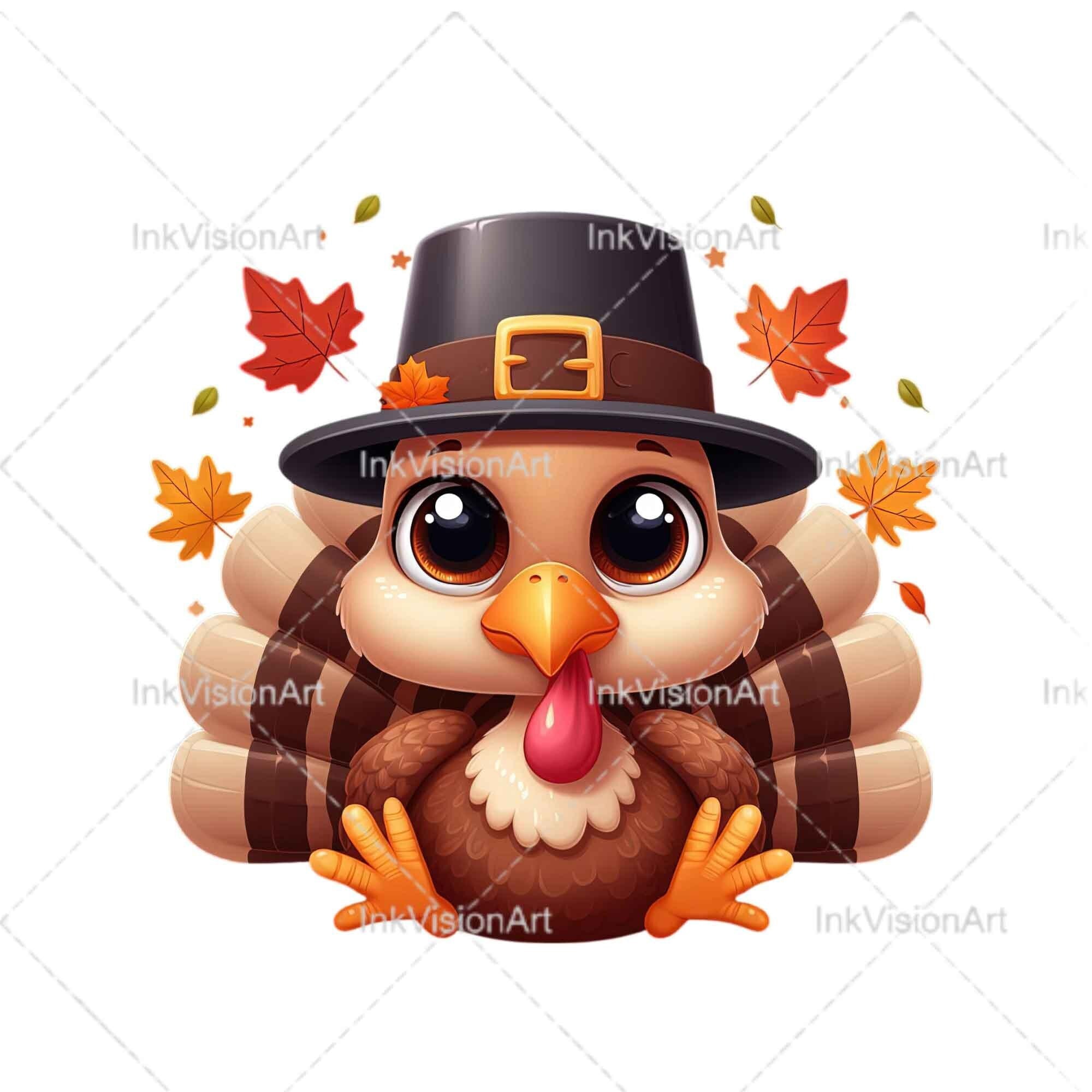 Cute Thanksgiving Turkey PNG Thanksgiving PNG Turkey PNG - Etsy