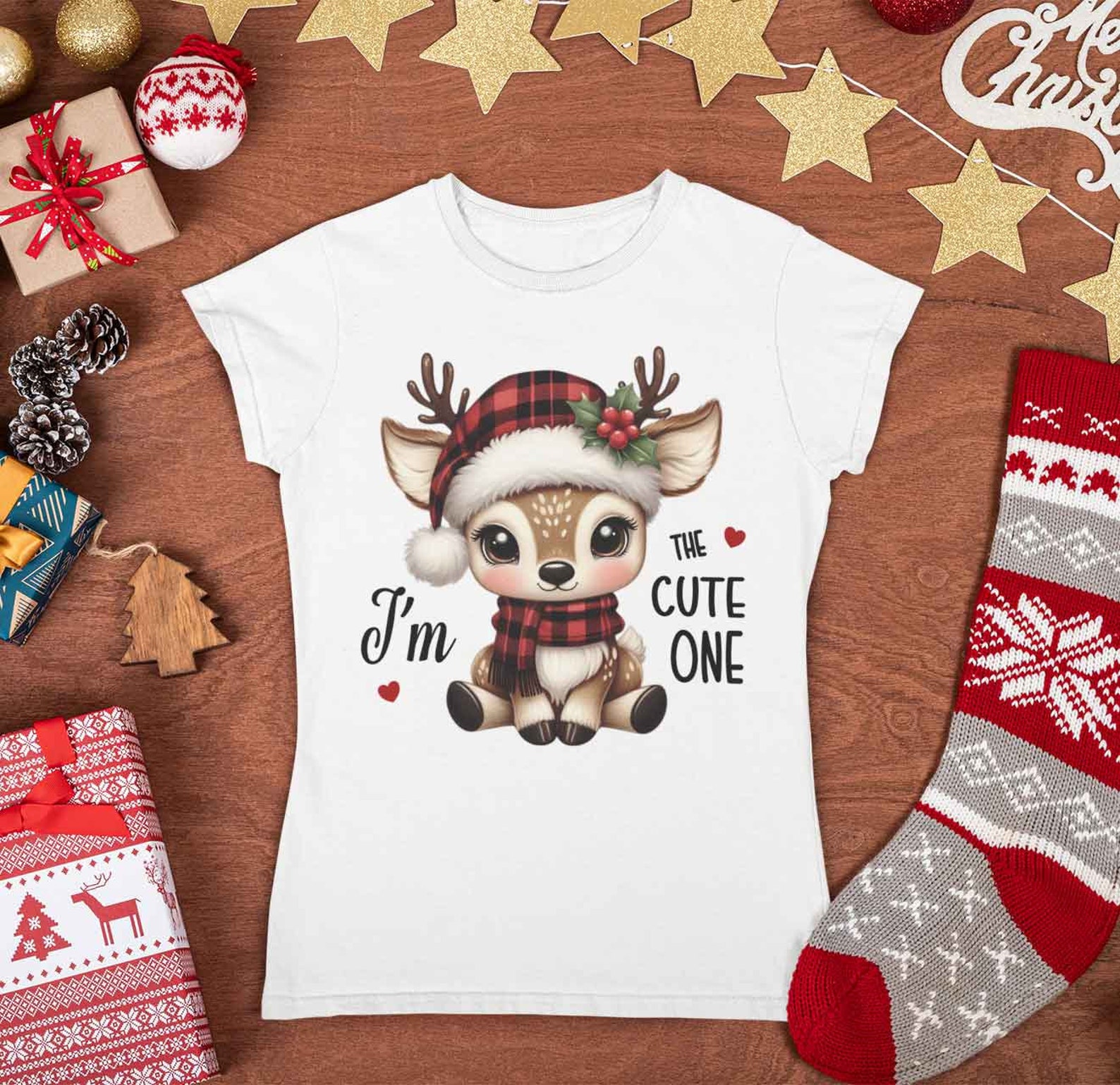 I'm the Cute One Reindeer PNG , Reindeer PNG, Christmas PNG, Christmas ...