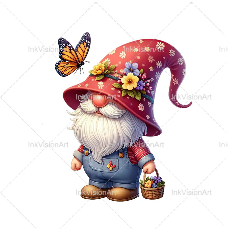 Spring Gnome PNG, Gnome PNG, Gnome Decor Png, Spring Gnome Svg, Gnome ...