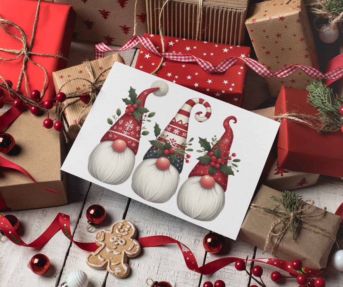 Christmas Gnome PNG Winter Gnome PNG Gnome PNG Gnome Decor - Etsy