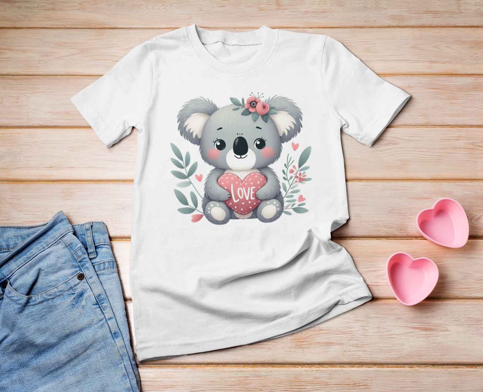 Valentine Koala PNG, Cute Koala PNG, Valentine PNG, Valentine Koala Svg ...