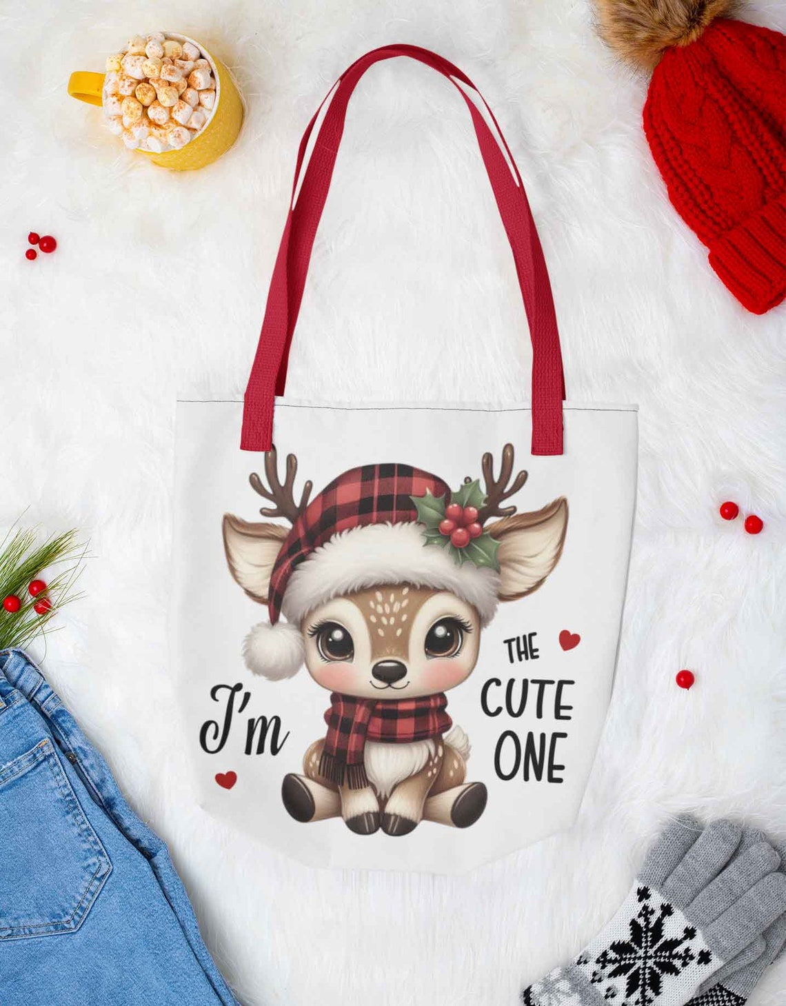 I'm the Cute One Reindeer PNG , Reindeer PNG, Christmas PNG, Christmas ...