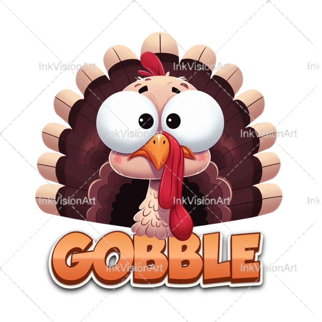 Thanksgiving Turkey Gobble PNG, Thanksgiving PNG, Turkey Face PNG ...