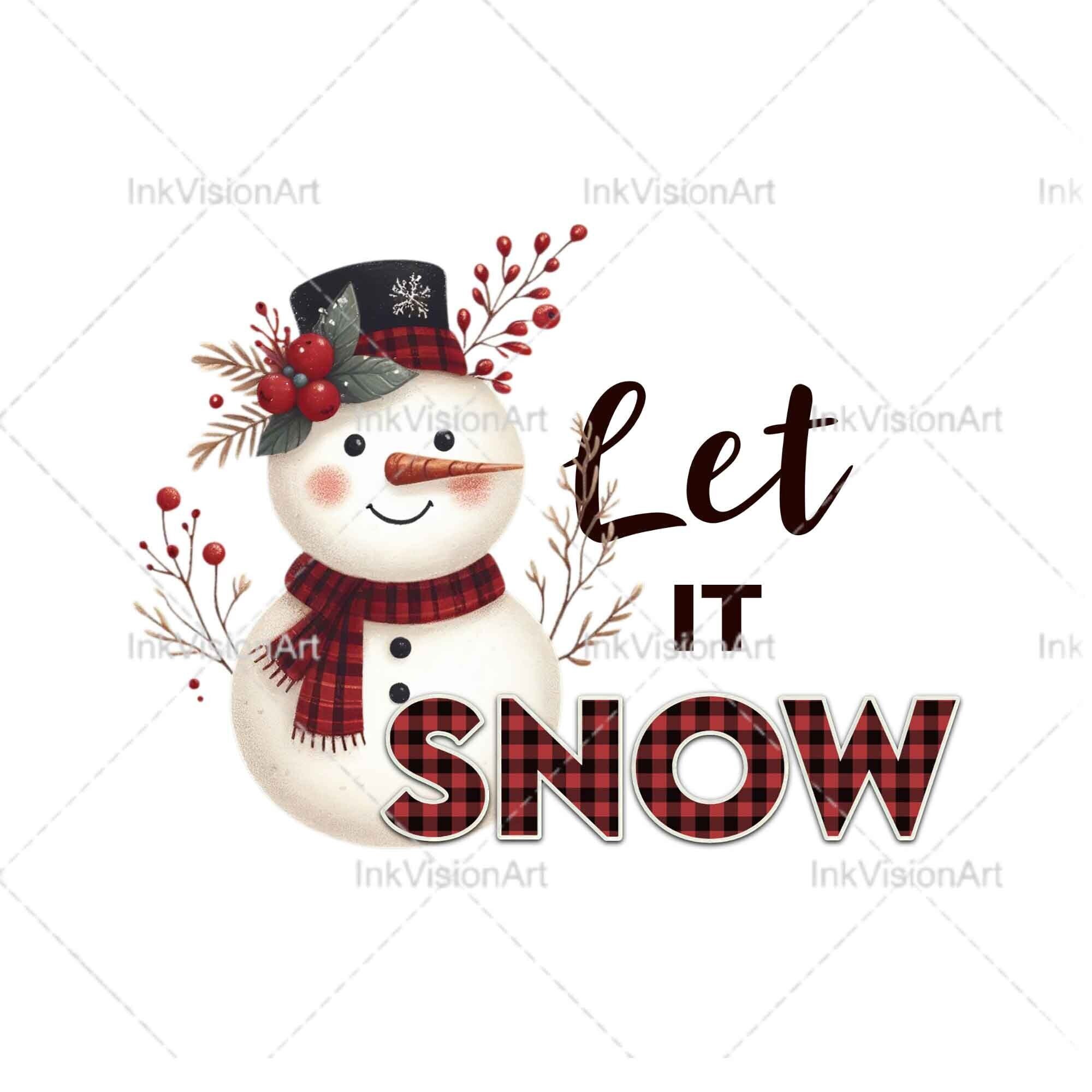 Winter Snowman PNG , Snow PNG, Let It Snow PNG, Winter Svg, Snowman Svg ...