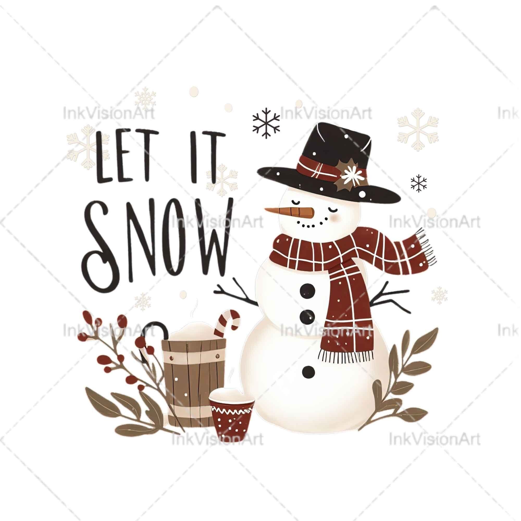 Winter Snowman PNG , Snow PNG, Let It Snow PNG, Winter Png, Snowman Svg ...