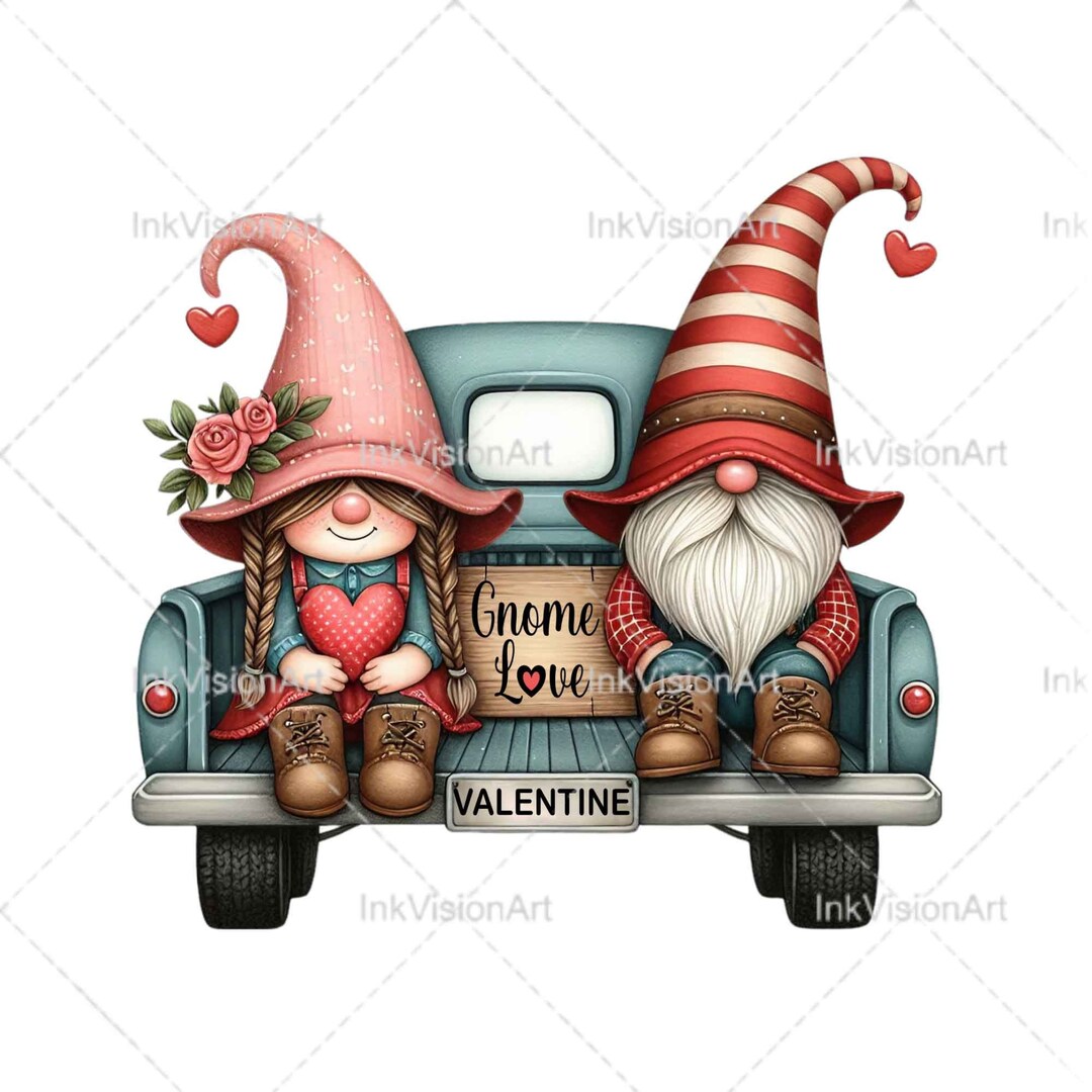 Valentine Gnome PNG, Valentine PNG, Love Gnome PNG, Valentine Gnome Svg ...
