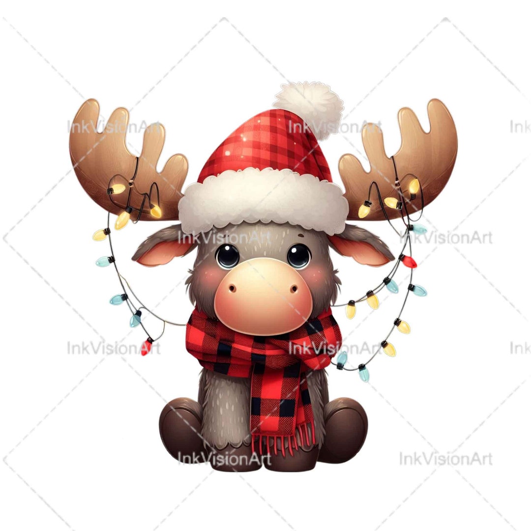 Christmas Moose PNG, Moose PNG, Christmas PNG, Christmas Moose Svg ...