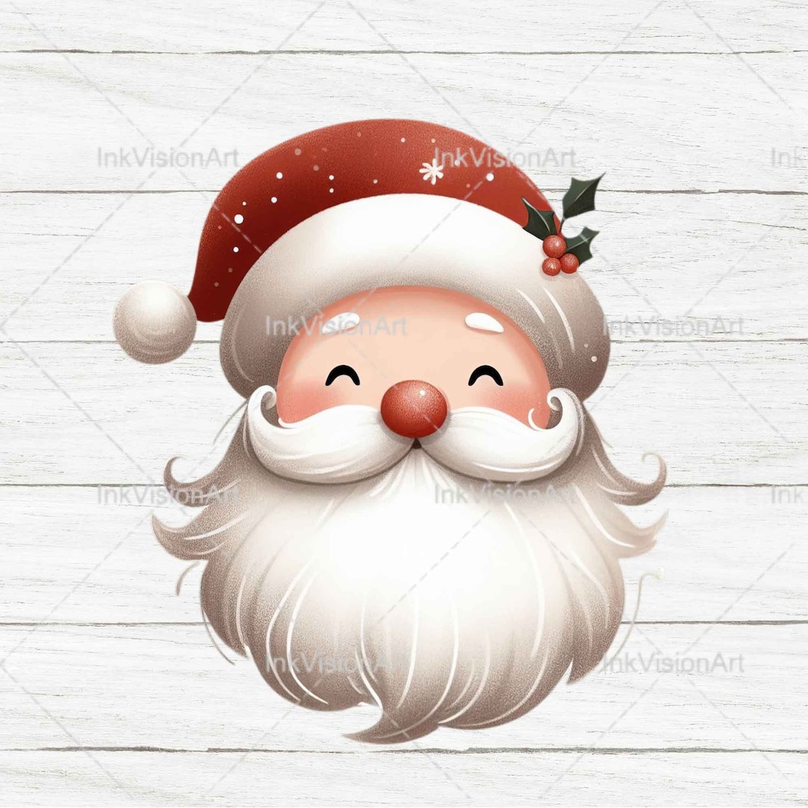 Santa Face PNG, Santa PNG, Christmas PNG, Santa Decor Png, Santa Face ...