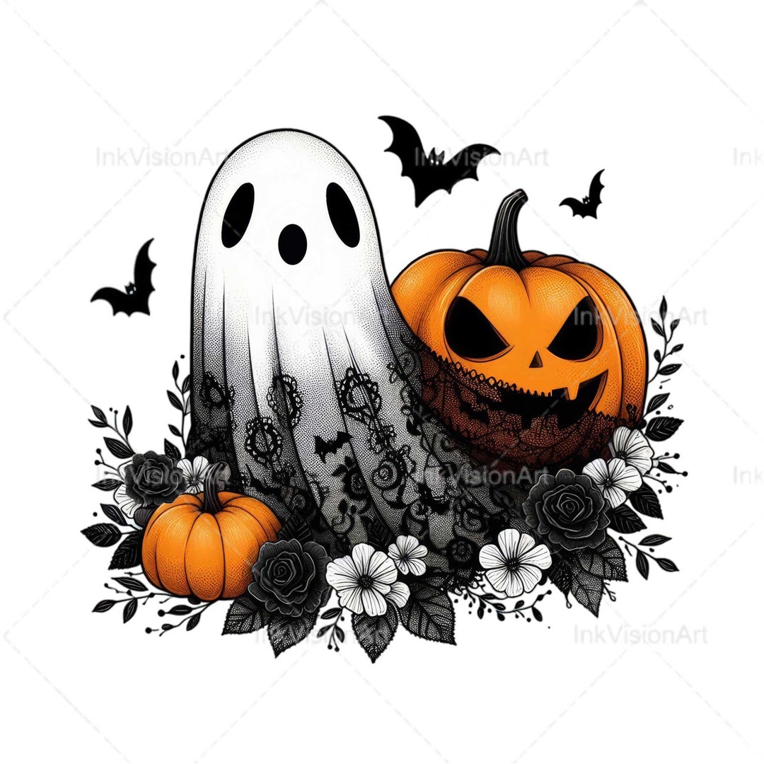 Lace Ghost PNG, Halloween Ghost PNG, Halloween PNG, Spooky Ghost Png ...
