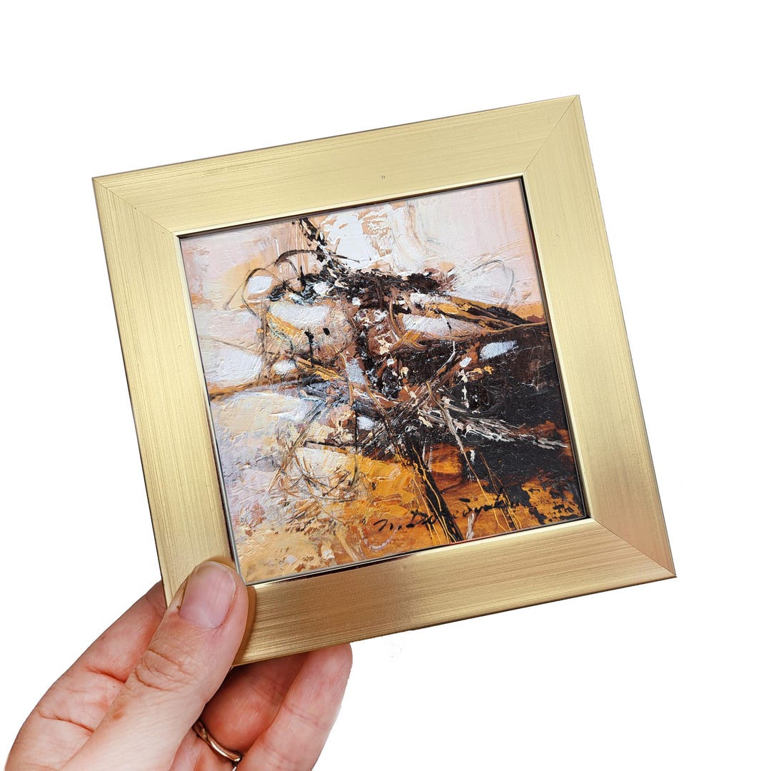 Wabi Sabi Wall Art Small Landscape Painting Tiny Artwork Original ...