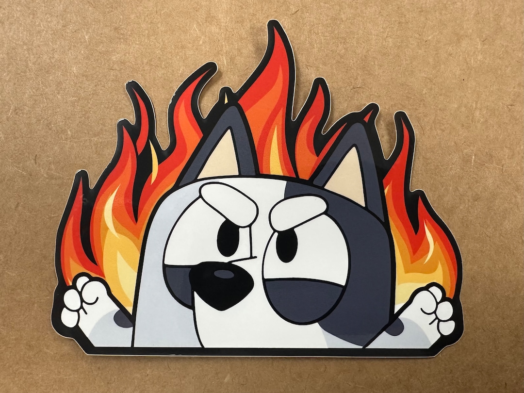 Angry Muffin Dog Peeker Sticker: Funny Car/truck Decal - Etsy