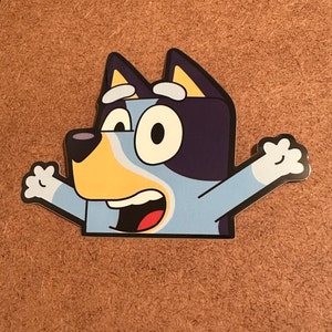 Blue Dog Peeker| Family Peeker Stickers| Funny Decal | Truck Decal| Car ...