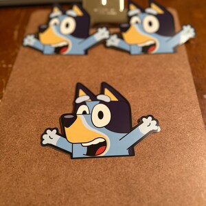 Blue Dog Peeker| Family Peeker Stickers| Funny Decal | Truck Decal| Car ...