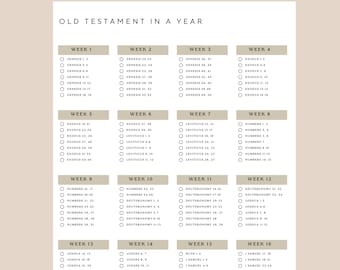 The New Testament in a Year, 52 Week Bible Plan, Weekly Bible Reading ...